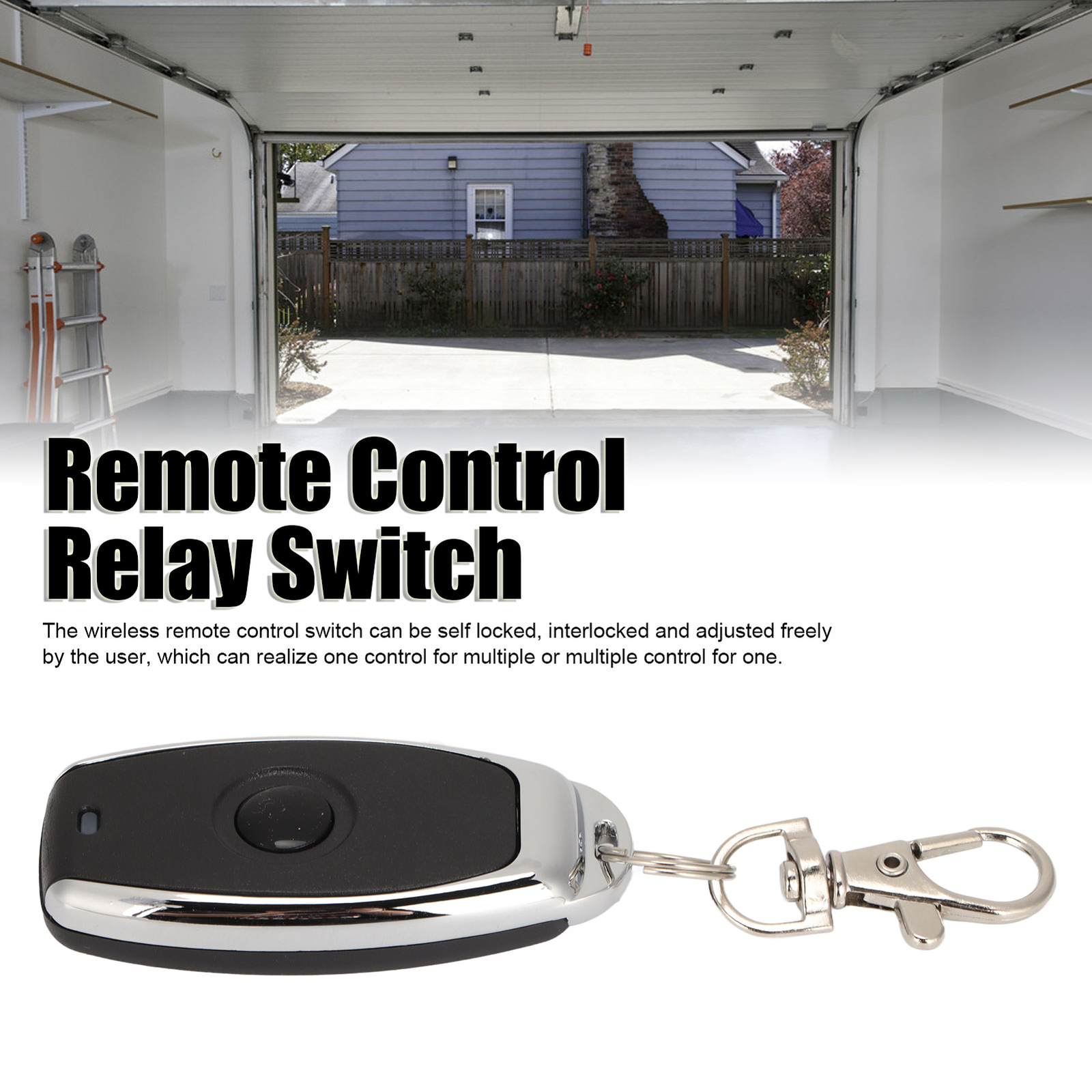 Remote Control Relay Switch Single Key Wireless Momentary Switch For ...