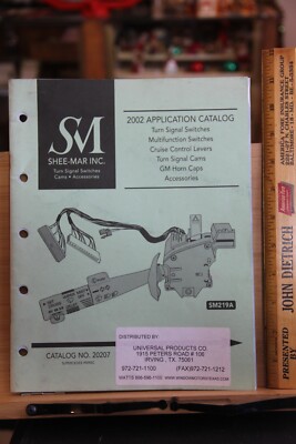Catalog Shee-Mar Shee Mar SM 2002 Aplication Turn Switches levers cams ...