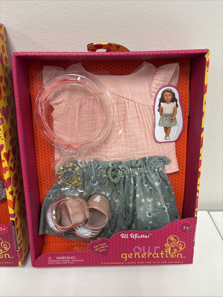 Our Generation Wonderfully Warm & All Aflutter Outfits for 18" Dolls ...