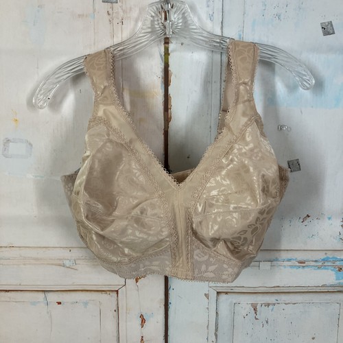 PLAYTEX 18 Hour Wirefree BRA ultimate shoulder comfort 42D 4693 CAFE AU ...