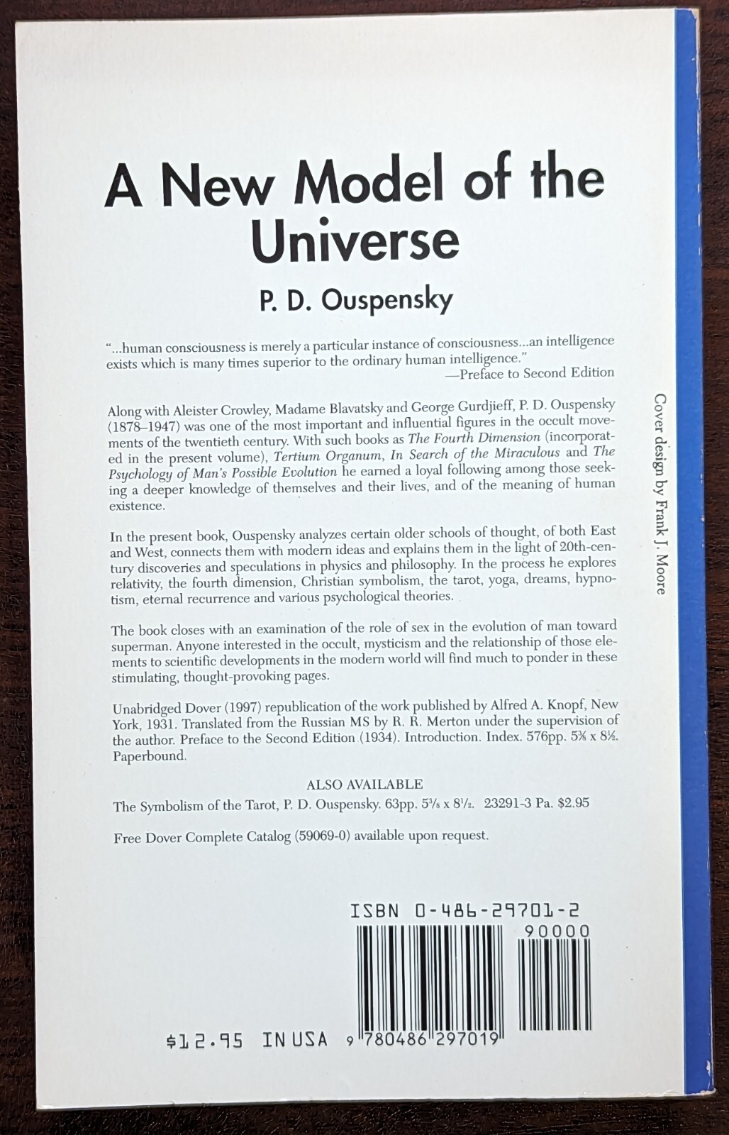 A New Model of the Universe Book, P. D. Ouspensky, 1997, Paperback ...