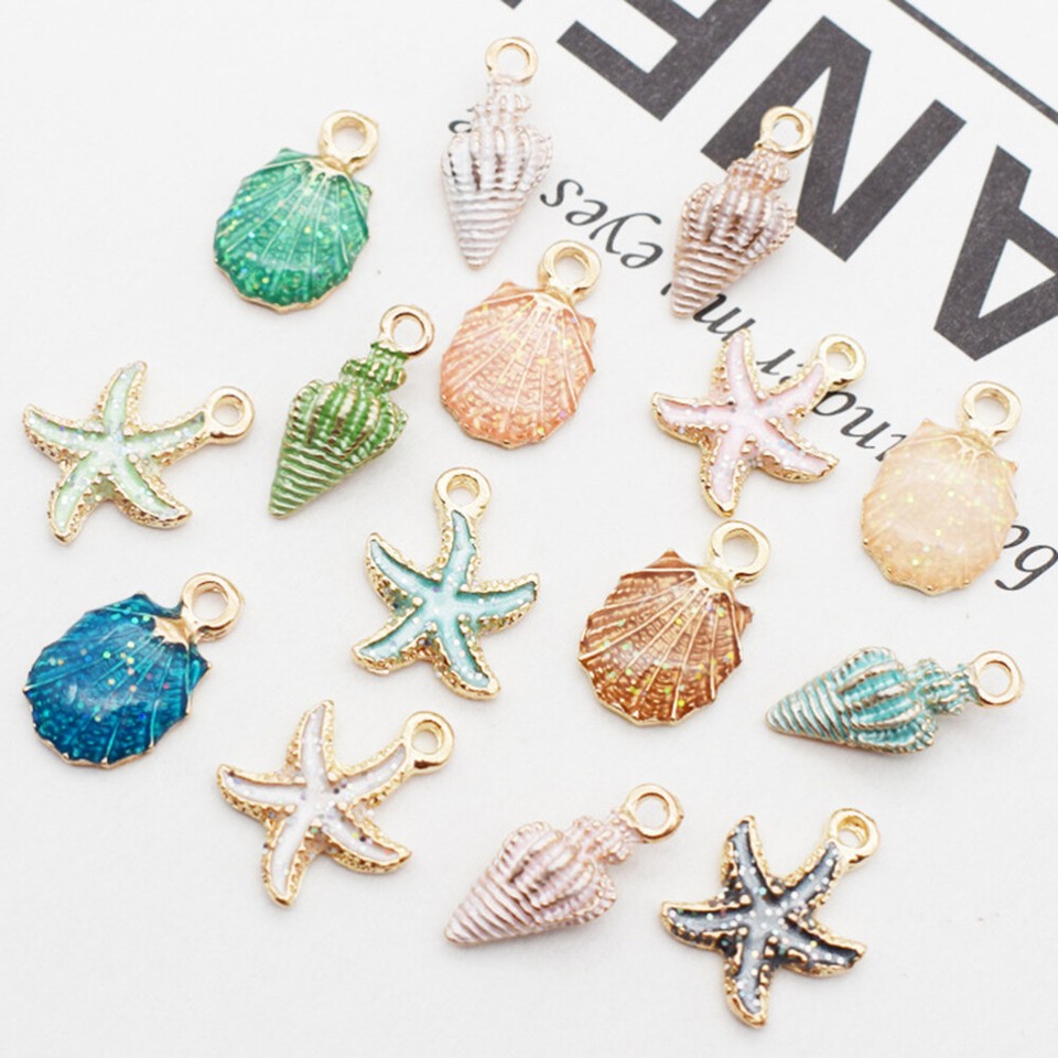 30 Pcs M Beach Jewelry Pendant Charms Pendants for Necklaces Making | eBay