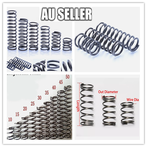 10pcs Spring Steel Small Compression Springs Wire Dia.0.5mm OD 2mm-10mm ...