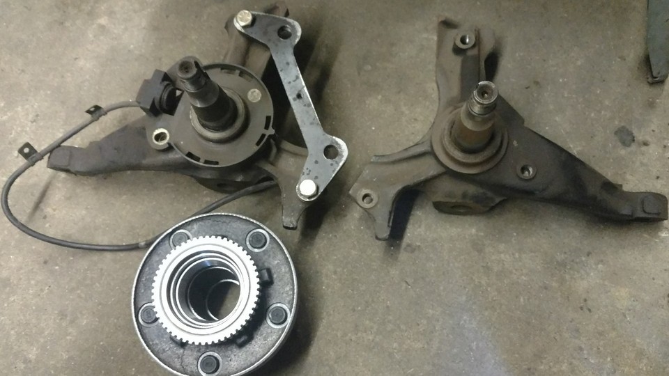 S10 Spindle Brake Swap C5 C6 Corvette conversion 82-04 S10 pickup hub ...