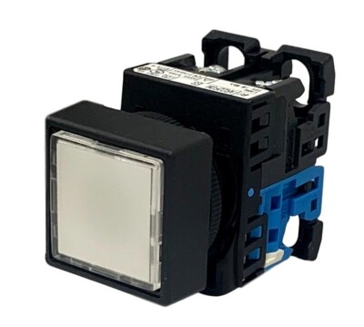 AR22F0M-10E3W, FUJI, 22Mm Pushbutton Sq Bezel 24Vdc White 1No | eBay