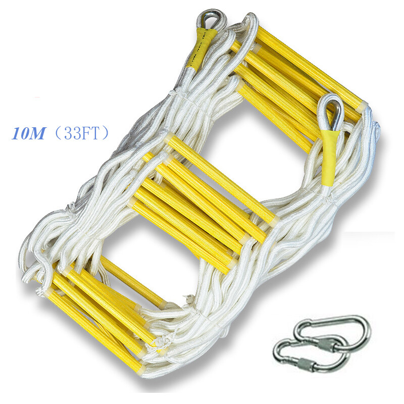 10M Rescue Rope Ladder 33FT Escape Ladder Emergency Work Safety ...