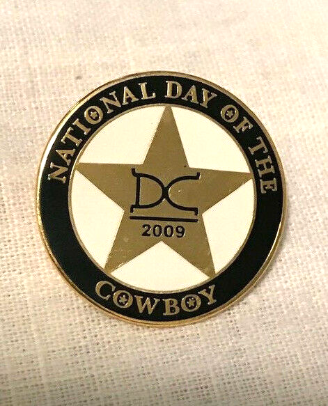 4 National Cowboy Day Membership Pins NDOC Brand Cowgirl Hat Saddle ...