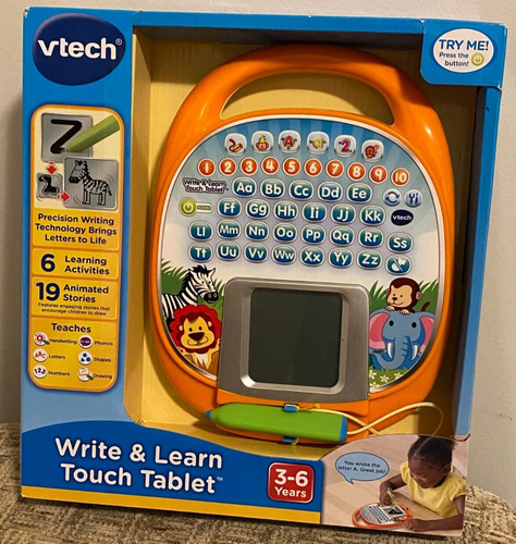 M8 NEW Vtech WRITE & LEARN ABC Shapes Writing Touch Tablet 3-6 years Computer | eBay