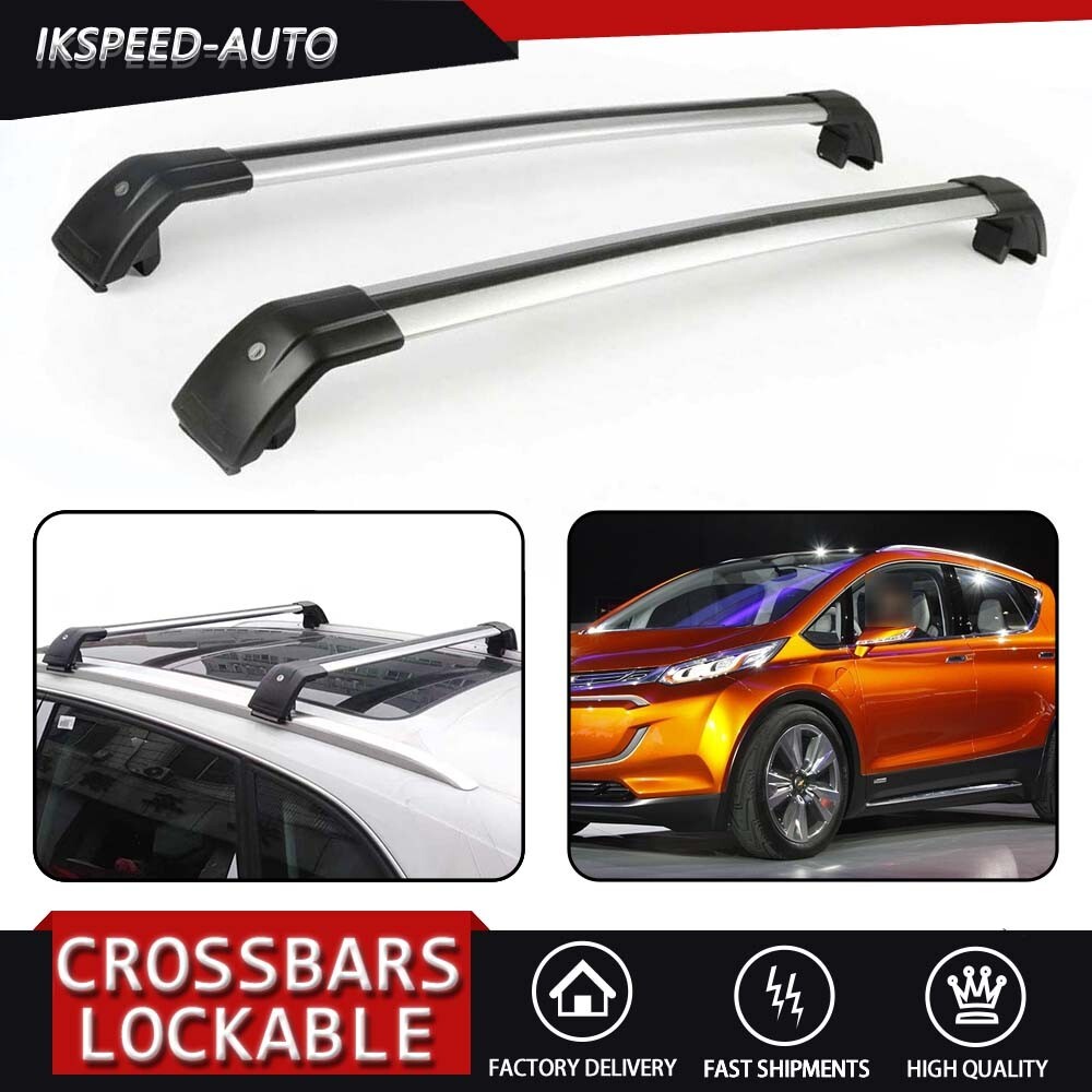 2Pcs Lockable roof crossbars cross bar Rack fit for Chevrolet BOLT EV ...