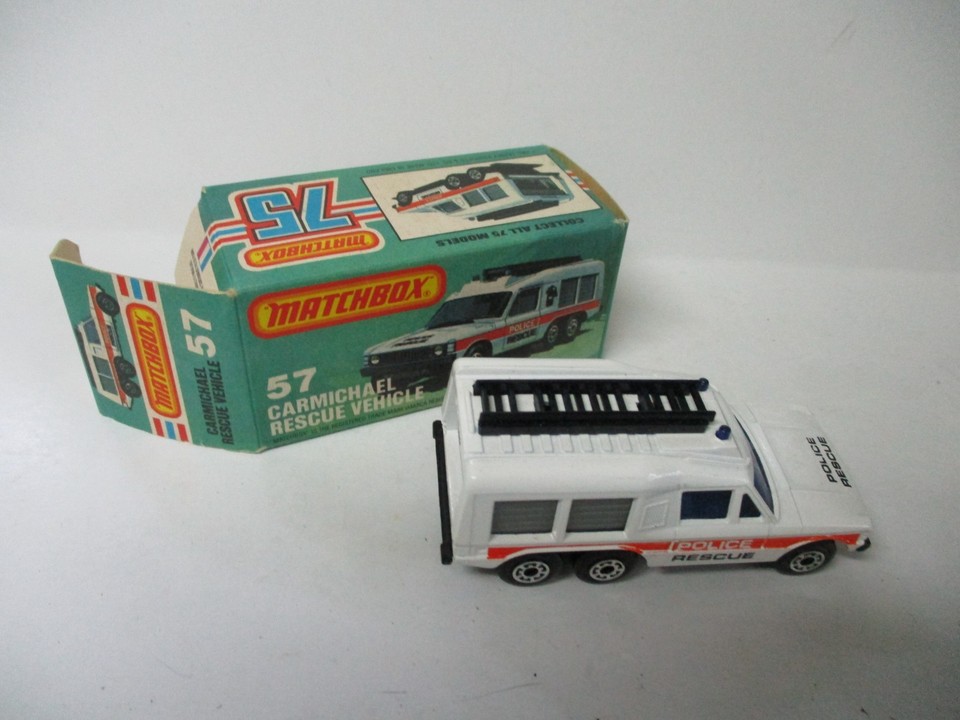 Matchbox Lesney Superfast SF57 Carmichael Commando- WHITE body, boxed ...