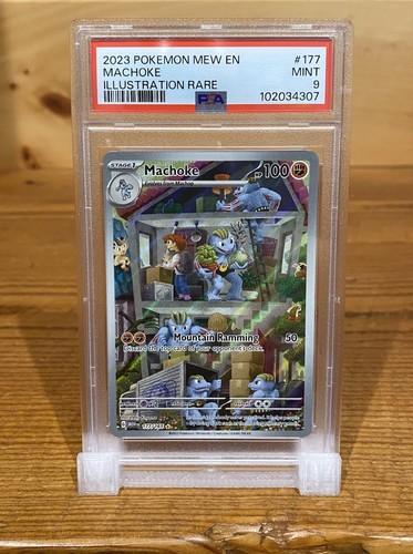 PSA 9 MINT 2023 POKEMON MEW EN-151 MACHOKE #177 ILLUSTRATION RARE ...