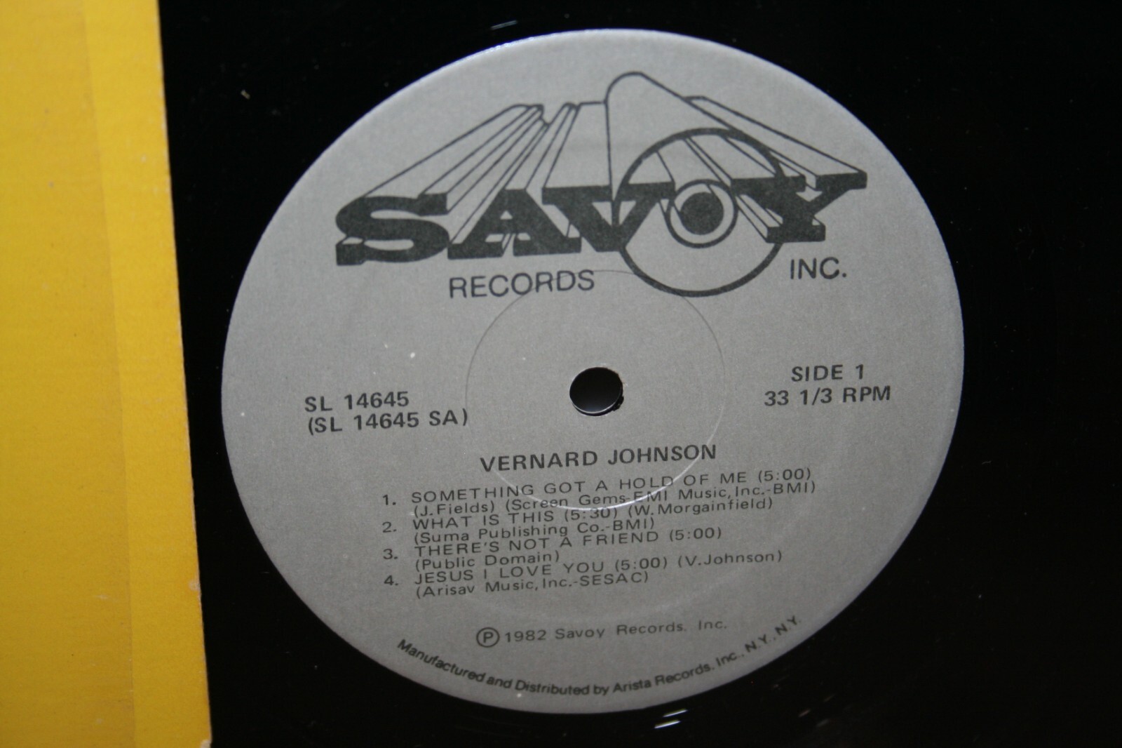 VERNARD JOHNSON Something's Got A Hold On Me LP SAVOY Black Gospel Soul ...