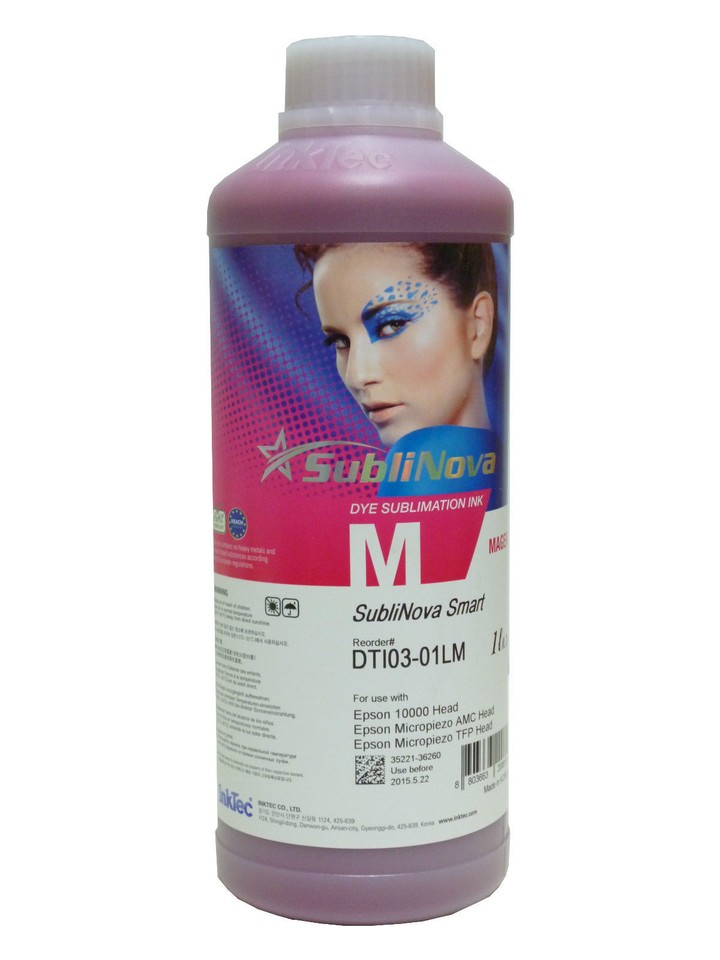Inktec Dye Sublimation Ink Genuine Sublinova - Large 125ml Bottle Dye ...
