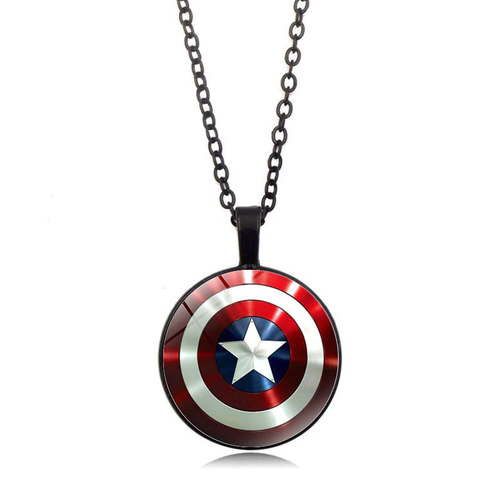 Captain America Vibranium Shield Marvel Superhero Pendant Necklace ...
