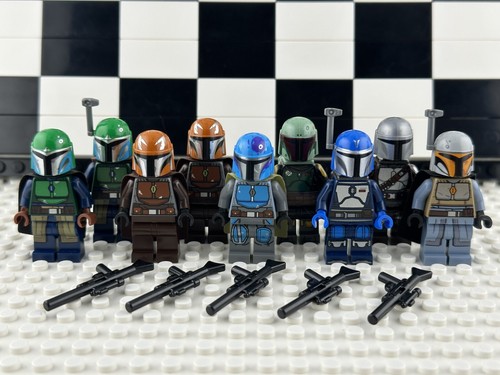 LEGO Star Wars MANDALORIAN Lot of 9 Minifigures Boba Fett/Mando ...