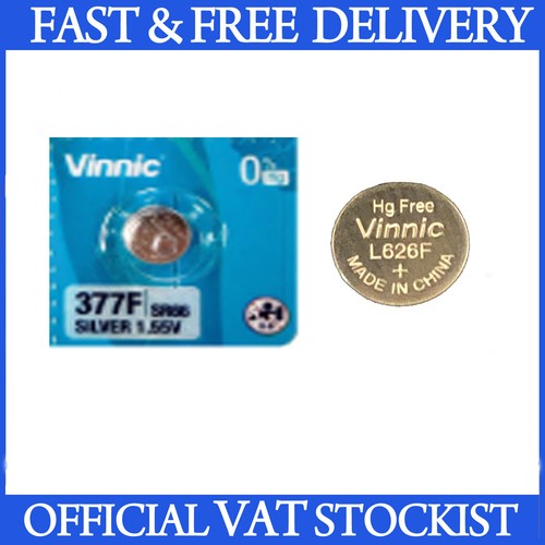 5 X VINNIC 377 LR66 Batteries Alkaline 1.55V Watch Battery L626,AG4,G4 ...