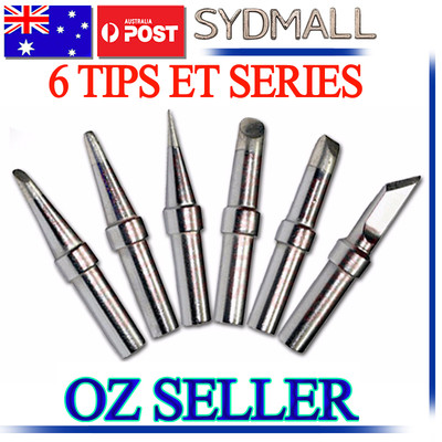 6PCs Solder Rework Soldering Station Iron Tips for Weller PES51 WES51 ...