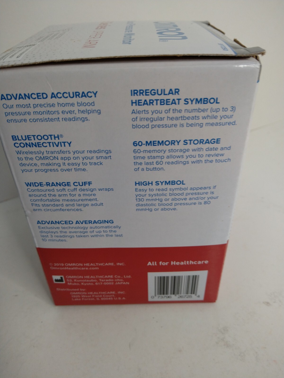 New Sealed Omron 5 Series BP7250 Upper Arm Blood Pressure Bluetooth ...