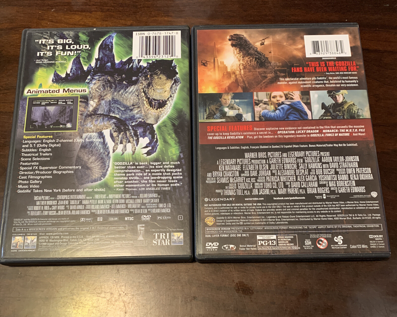 Godzilla [DVD, 2014] & Godzilla [DVD,1999], 2 DVD Lot. 883929388462| eBay