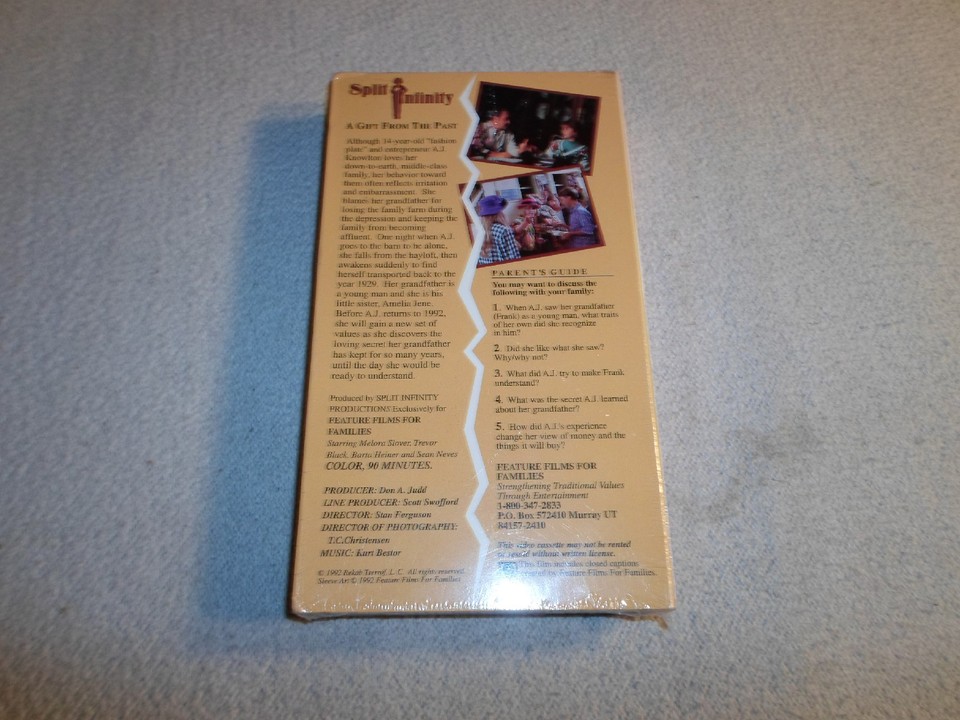NEW Split Infinity VHS *Feature Films for Families* A Gift from the ...