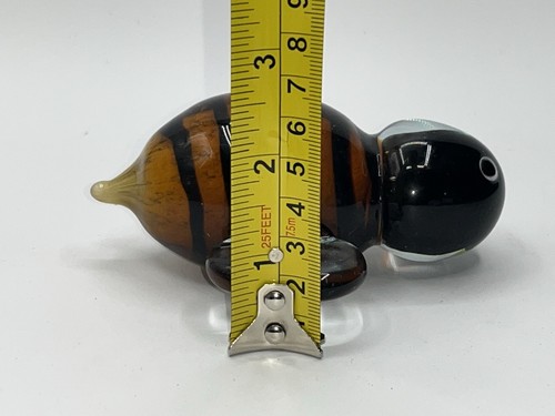 Bumblebee Hand Blown Art Glass Paperweight Figurine Honey Bee | eBay