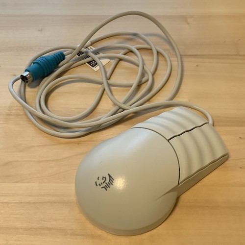 Vintage Packard Bell 2 Button PS/2 Ball Mouse Model MUSBJL Computer PC ...