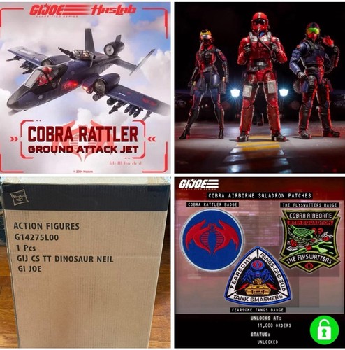 G.I. JOE CLASSIFIED HASLAB COBRA RATTLER *ALL TIERS *NEW/IN HAND ...