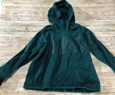 Under Armour Threadborne Loose Long Sleeve Pullover X-Large Green Black ...