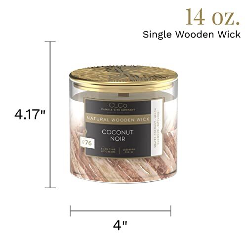 CLCo. by Candle-Lite Company Scented Candles Coconut Noir Fragrance One ...