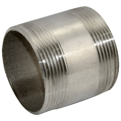 2" 2 inch BSPT Male to Male Threaded Pipe Fitting Connector Stainless ...