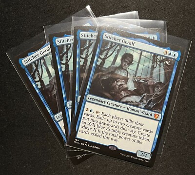 x4 Stitcher Geralf - Magic MTG 2021 Innistrad: Midnight Hunt Commander ...