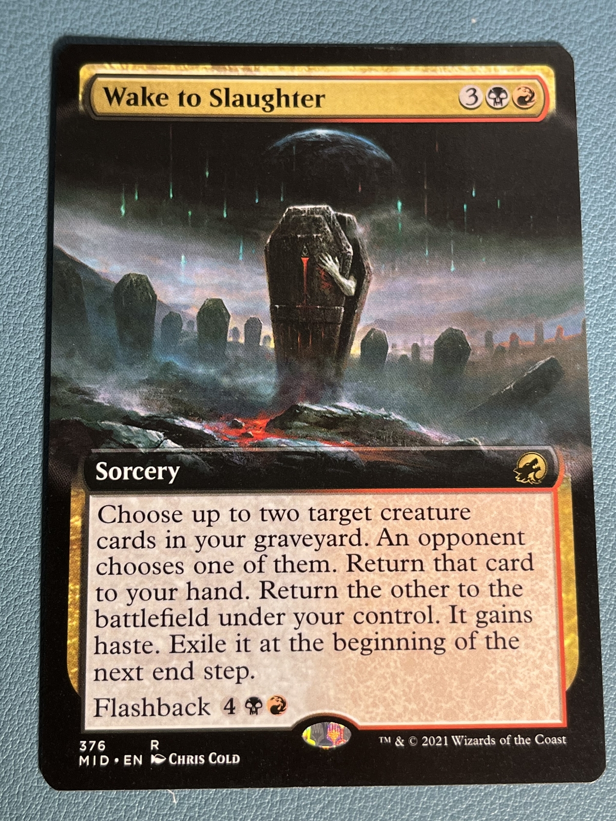 MTG Wake to Slaughter (Extended Art) Innistrad MID NM | eBay