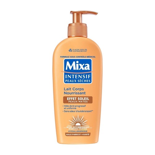 Mixa lait corps nourrissant effet soleil peaux mates Autobronzant 250ml ...