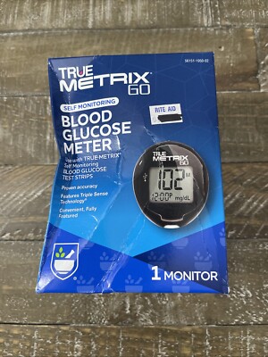 True Metrix 60 Self Monitoring Blood Glucose Meter | eBay
