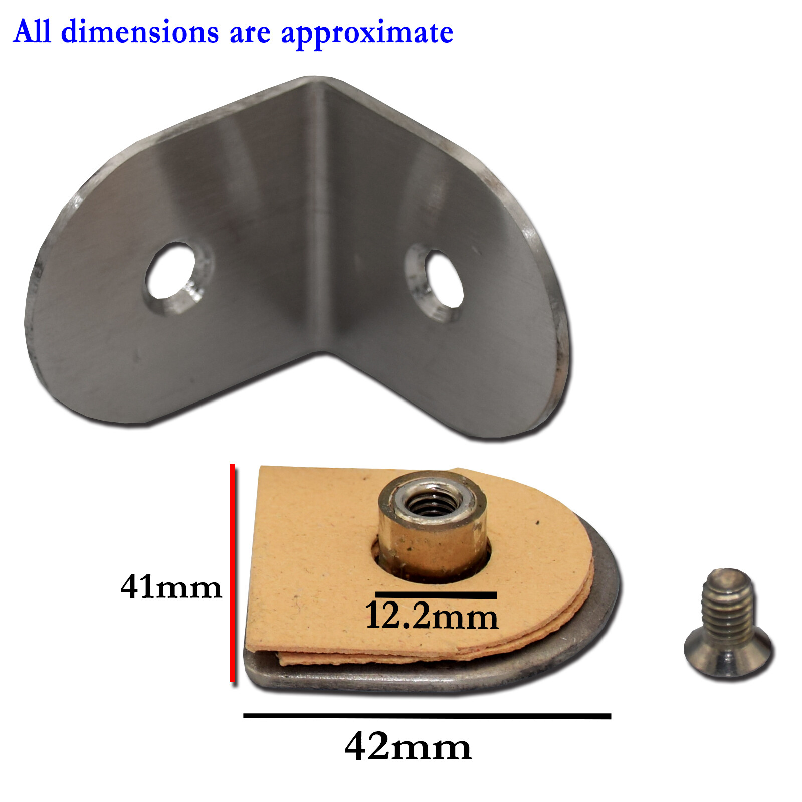 90 Degree Stainless Steel Glass to Glass Corner Clamp Round Bracket ...