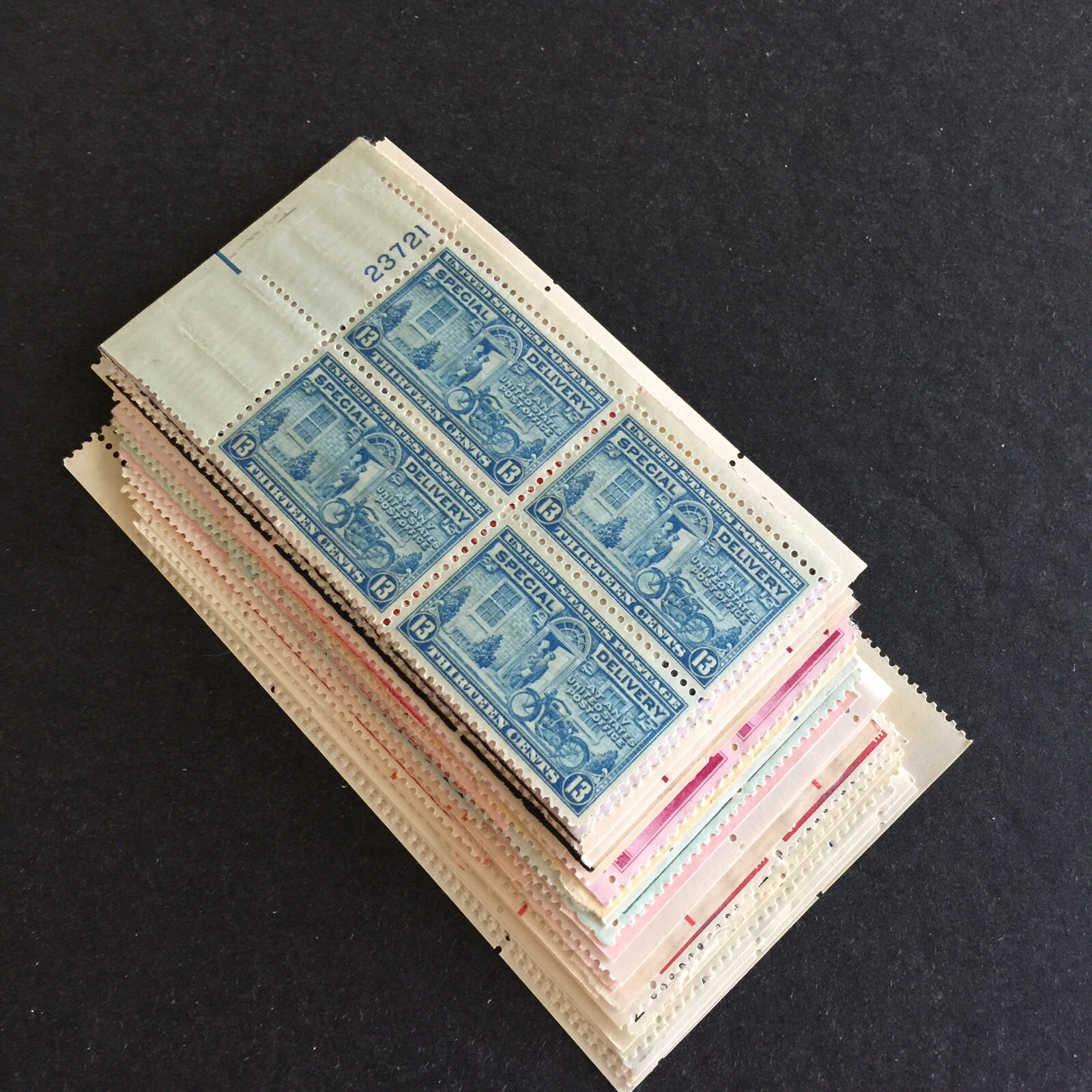 US STAMPS Lot of (35) Airmail, Special Delivery & Other BOB Plate ...