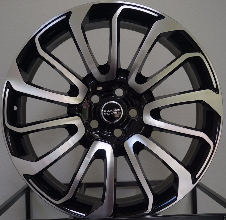22" Range Rover Autobiography Wheels HSE Sport Land Rover Machine Black ...