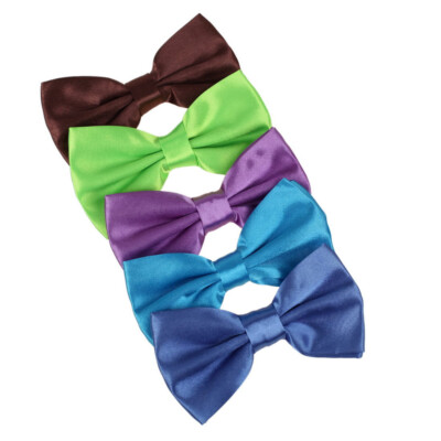 Dan Smith DBF2017 Multi-Color Job Poly Pre-Tied Bow Tie 5 Pack Bowties ...