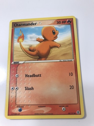 Charmander 58/112 Holo Common Ex Fire Red Leaf Green Pokemon Card Near ...