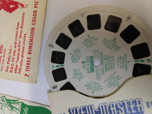 View Master Reels Miscellaneous sleeves and inserts plus one Sample ...
