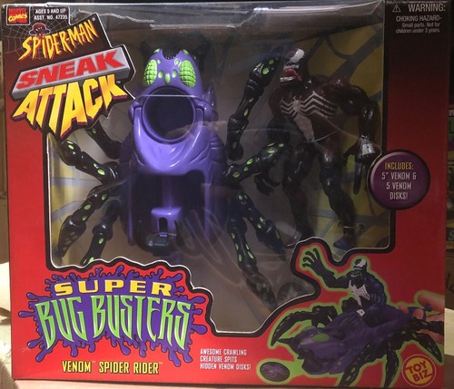 Spider-Man Sneak Attack Super Bug Busters Exclusive Venom Spider Rider ...