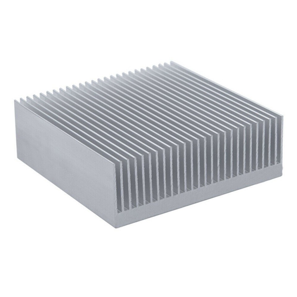 Aluminium Heat Sink Radiator Cooling Fin Silver for CPU 80 80 26.9mm ...