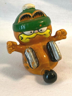 ENESCO Vintage 1978 Garfield Ice Skating Figurine Made Korea W ...