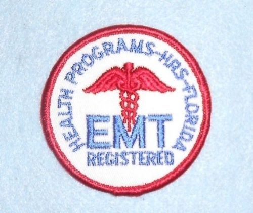 HRS Florida Registered EMT Patch - Health Programs - vintage - 3" x 3 ...