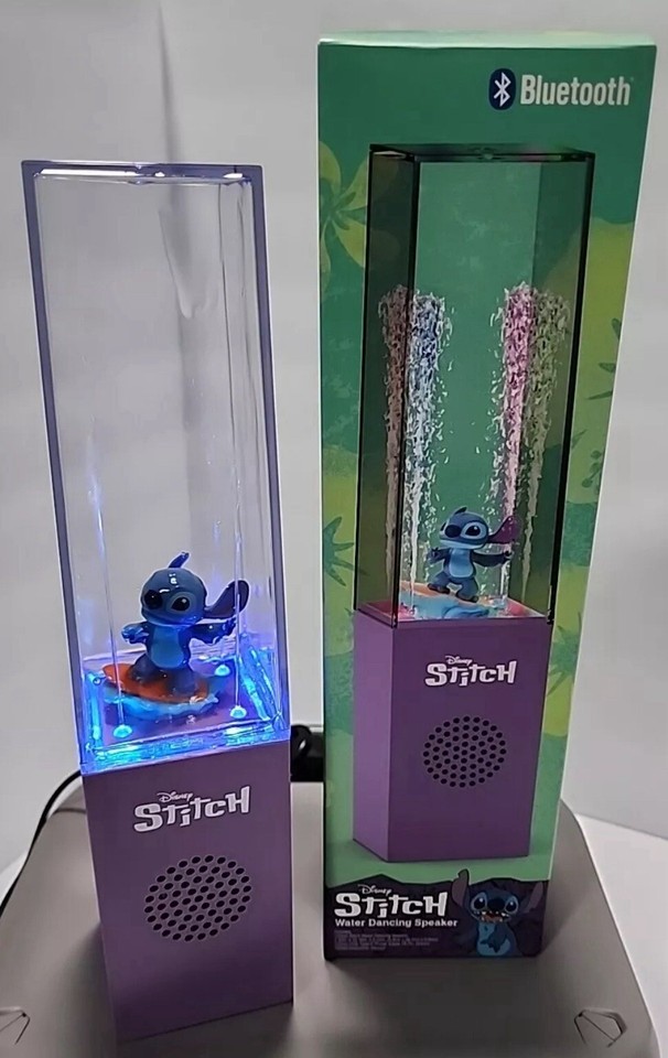 Disney Stitch Water Dancing Speaker Bluetooth USB Powered Brand New In ...