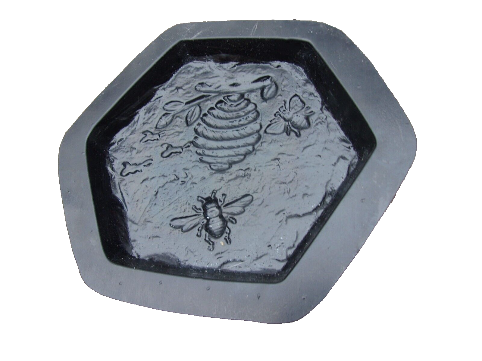 Bee small stepping stone mold plaster cement concrete mould 7" x 7" x 3 ...
