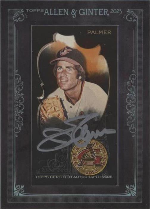 2023 Topps Allen & Ginter X - Framed Mini Autographs Jim Palmer #MA-JPA ...
