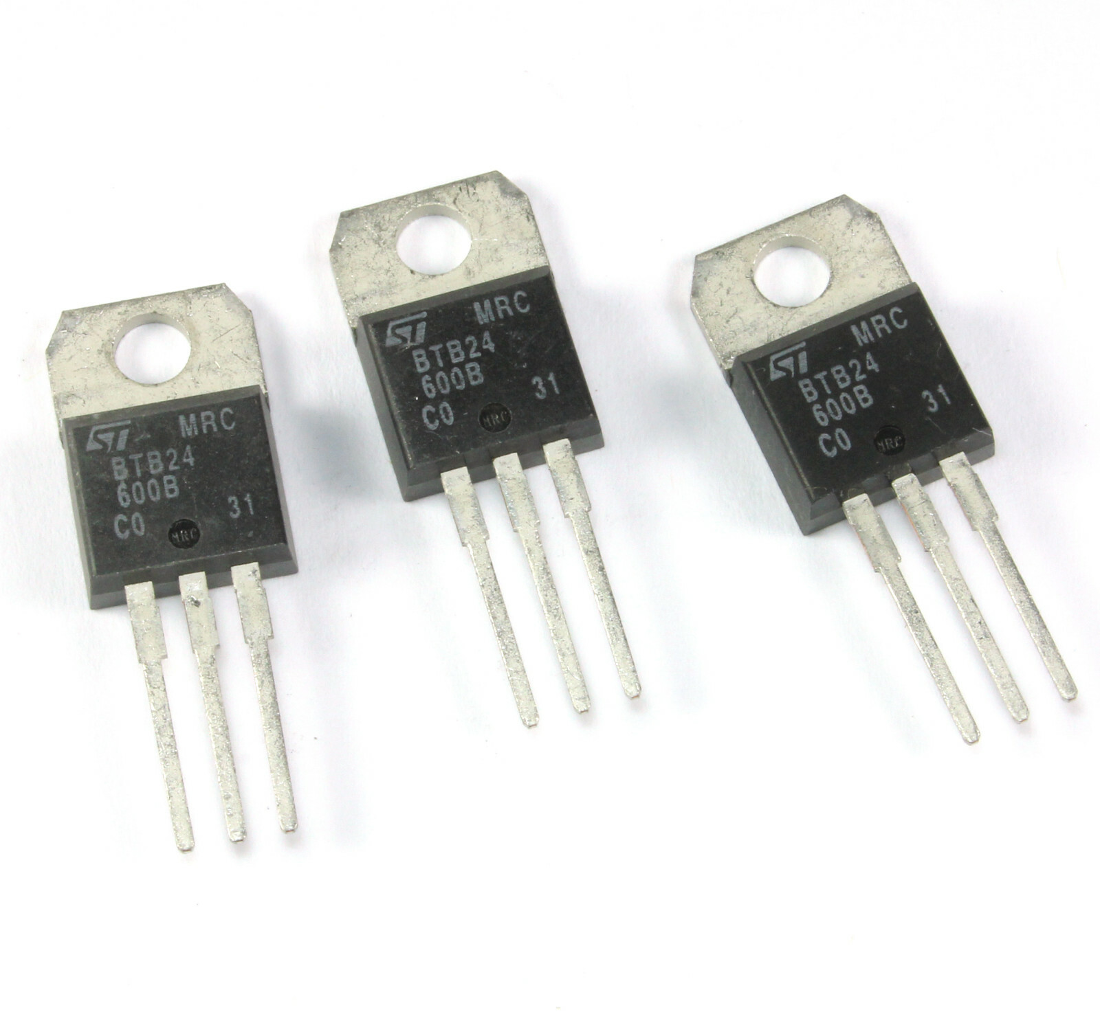 4pcs STMicroelectronics BTB24-600B Thyristor TRIAC 600V 260A 3-Pin +Tab ...