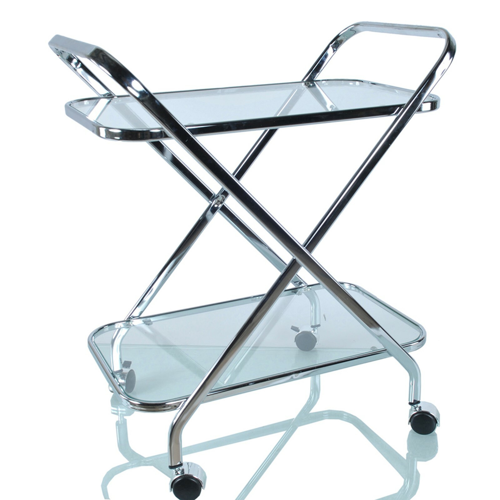 Serving Tray Table Bar Cart Trolley On Wheels Movable Table Bar Cart ...