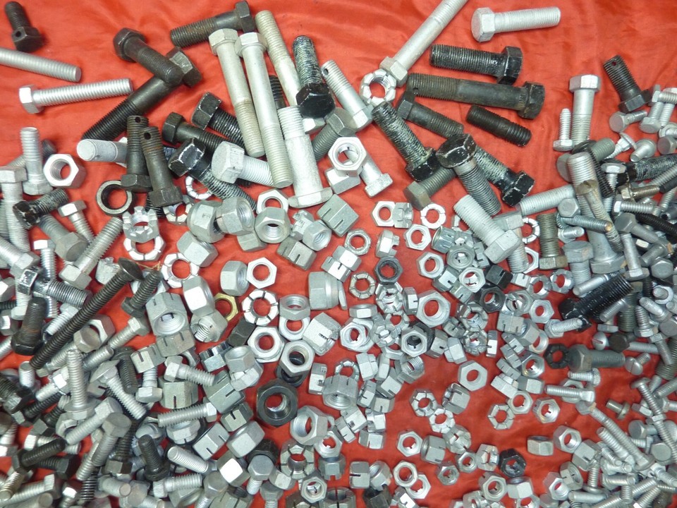 Ford Mercury Hardware Lot Assortment 600+ pc. 1940's Bolts nuts many Replated | eBay